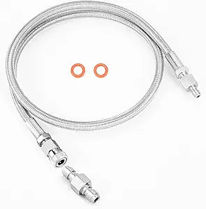 Fill Whip Hose Extension 4500 Psi PCP, 36 inch Stainless Steel – Hook ...