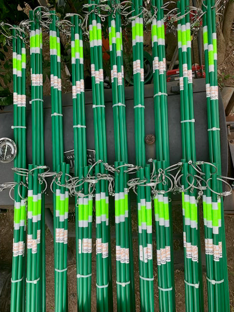 Bank Poles Green 6, 8, and 10 feet – Hook and Arrow
